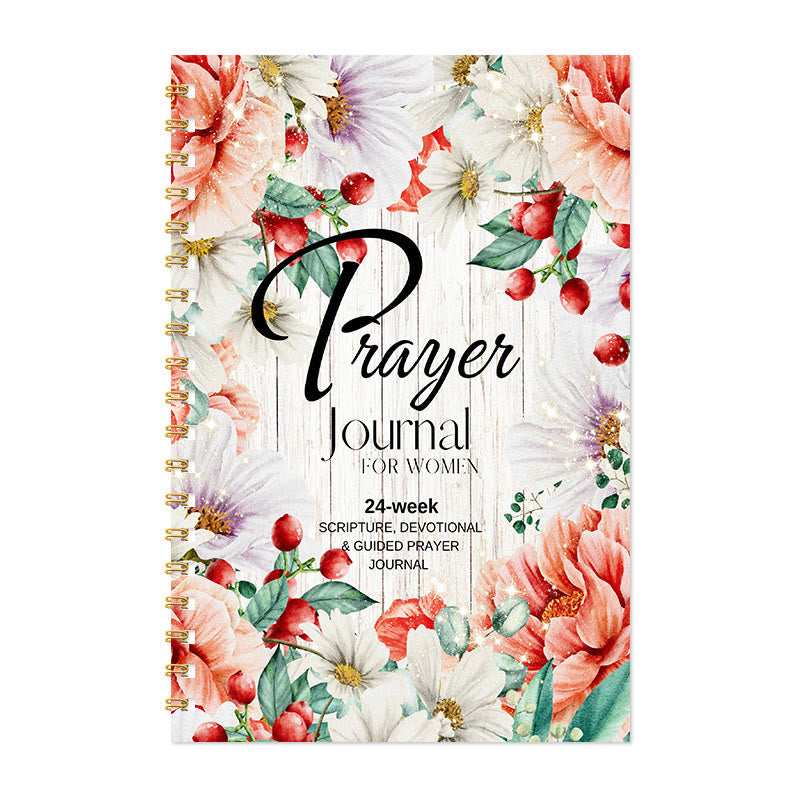 Classic Floral Prayer Journal for Women - 24 Week Spiritual Nourishment ...